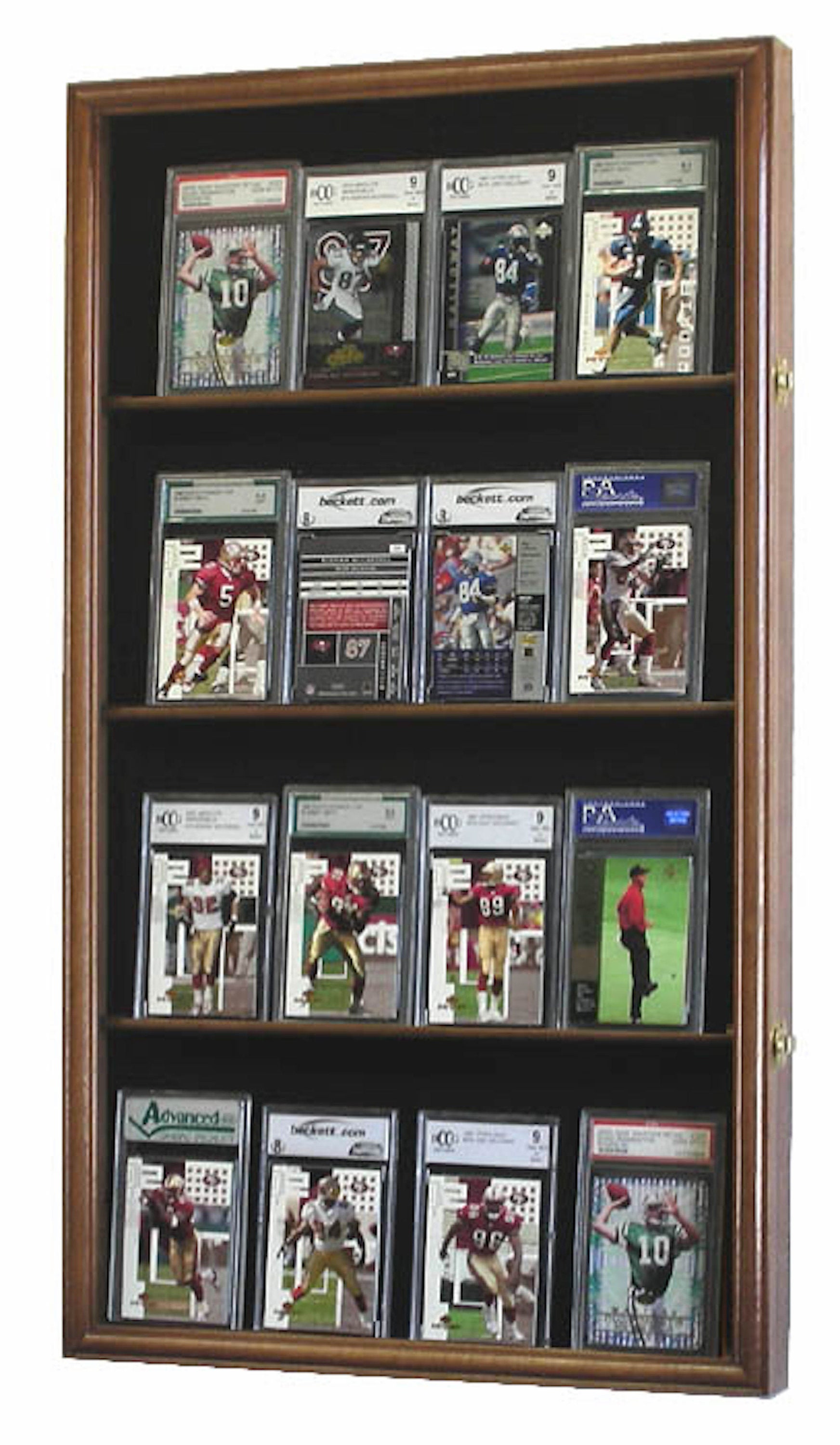 16 Graded Sport Cards / Collectible Trading Card Display Case - Etsy