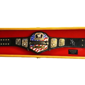 Wrestling Belt 54" Display Case Cabinet W/98% UV Acrylic Door- Lockable ...