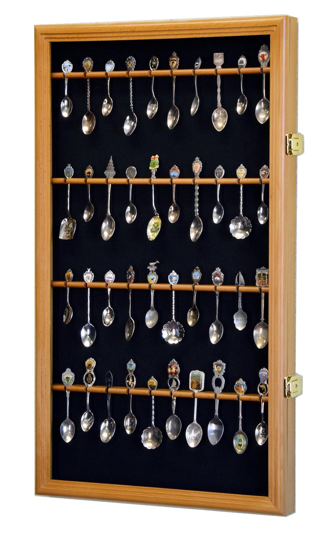 40 Larger Spoon Display Case Wall Rack Cabinet Holder Box 98% - Etsy