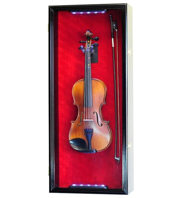 Violin Display Case Cabinet Wall Rack Hanger for Instrument - Etsy
