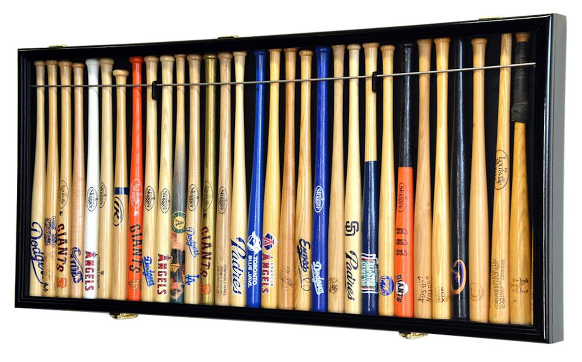 Large Mini 18 Bat Baseball Display Case Cabinet Holder | Etsy