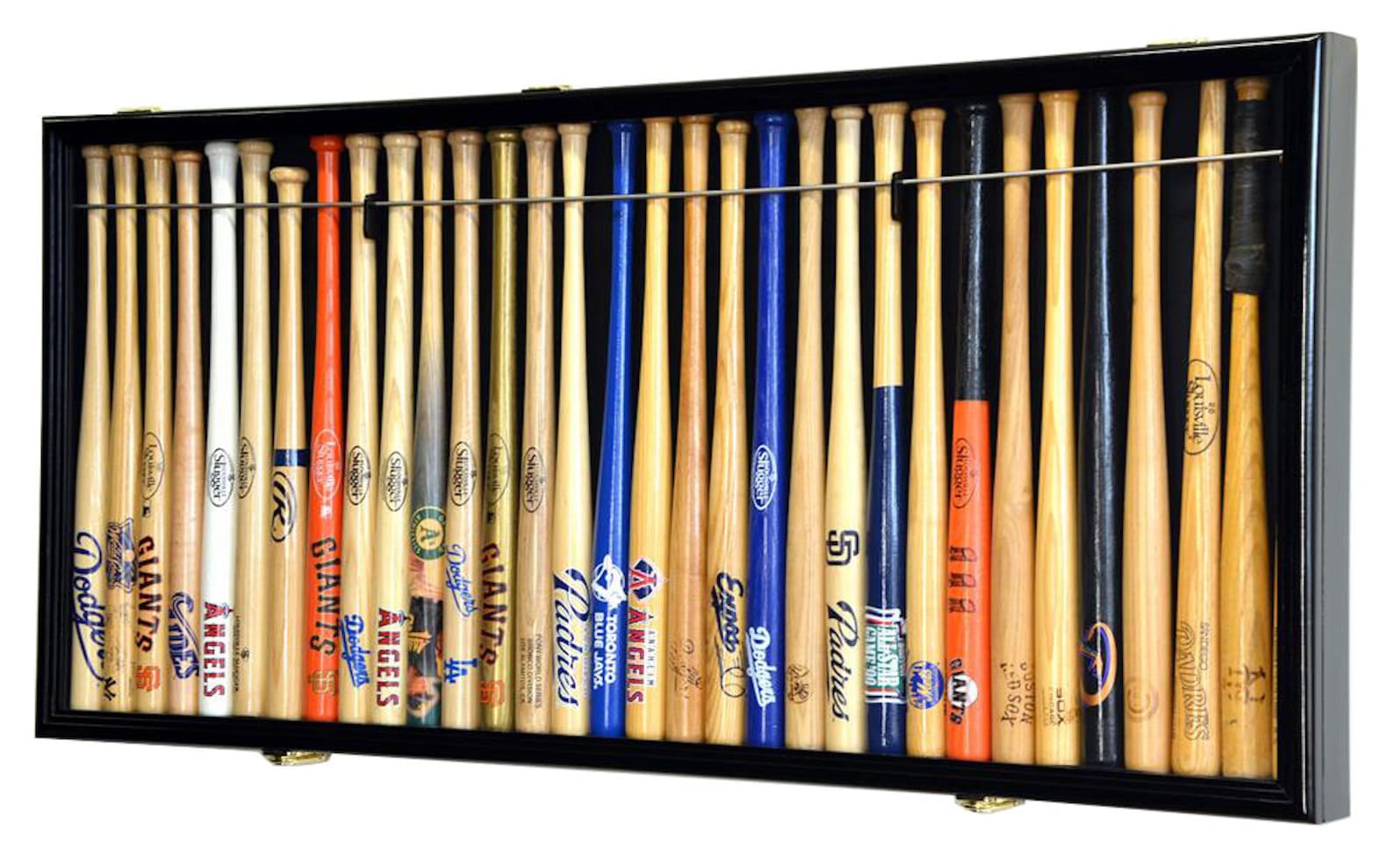 Large Mini 18 Bat Baseball Display Case Cabinet Holder Rack W/98% UV ...