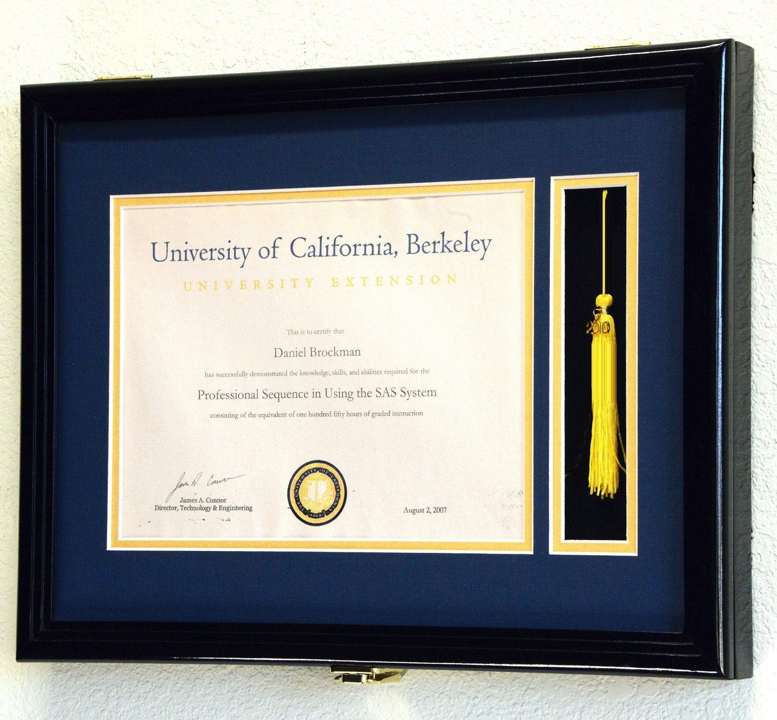 Custom Graduation Diploma Frame Tassel Photo Cap Engraving | Etsy