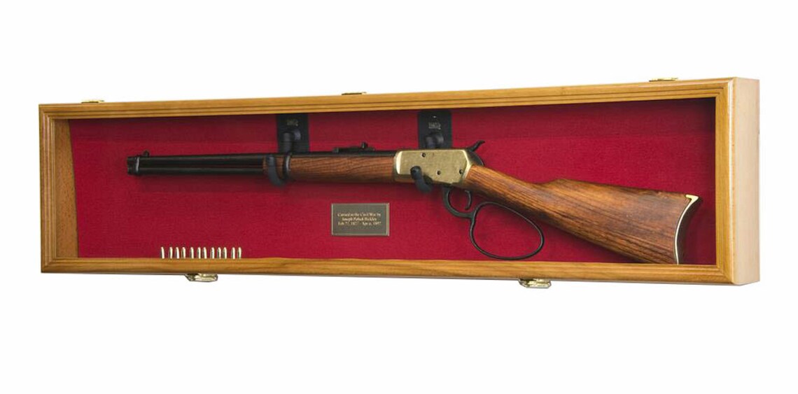 Single Rifle Gun Shotgun Display Case Cabinet Wall Rack Holder - Etsy