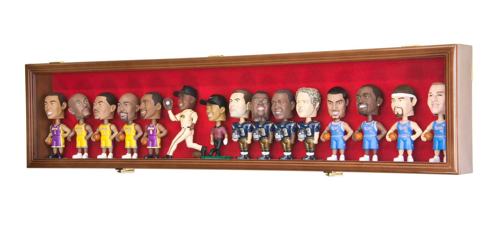 Long Bobble Head Figurine Display Case Cabinet Holder Rack Shadowbox W ...