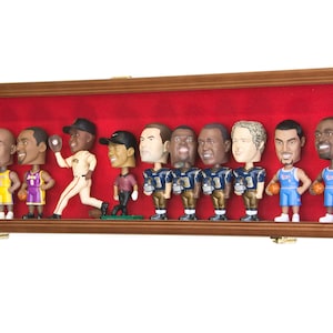 Long Bobble Head Figurine Display Case Cabinet Holder Rack Shadowbox W ...