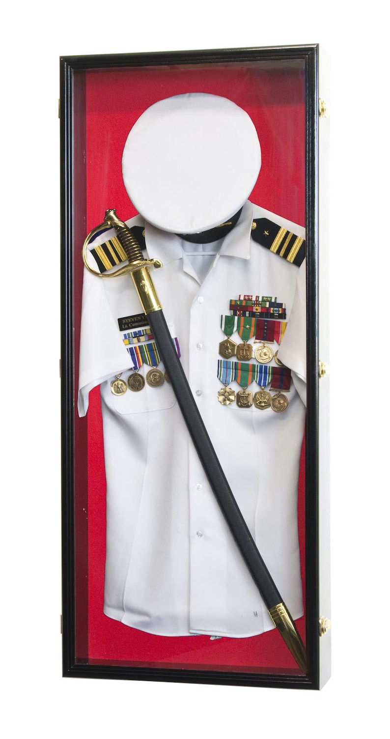 Military Shadow Box Display Case Cabinet Army Navy Marine - Etsy