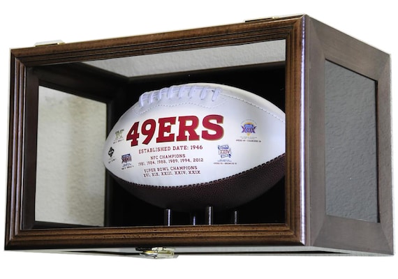 Football Display Case Cabinet Holder Shelf wall Mounting/free - Etsy