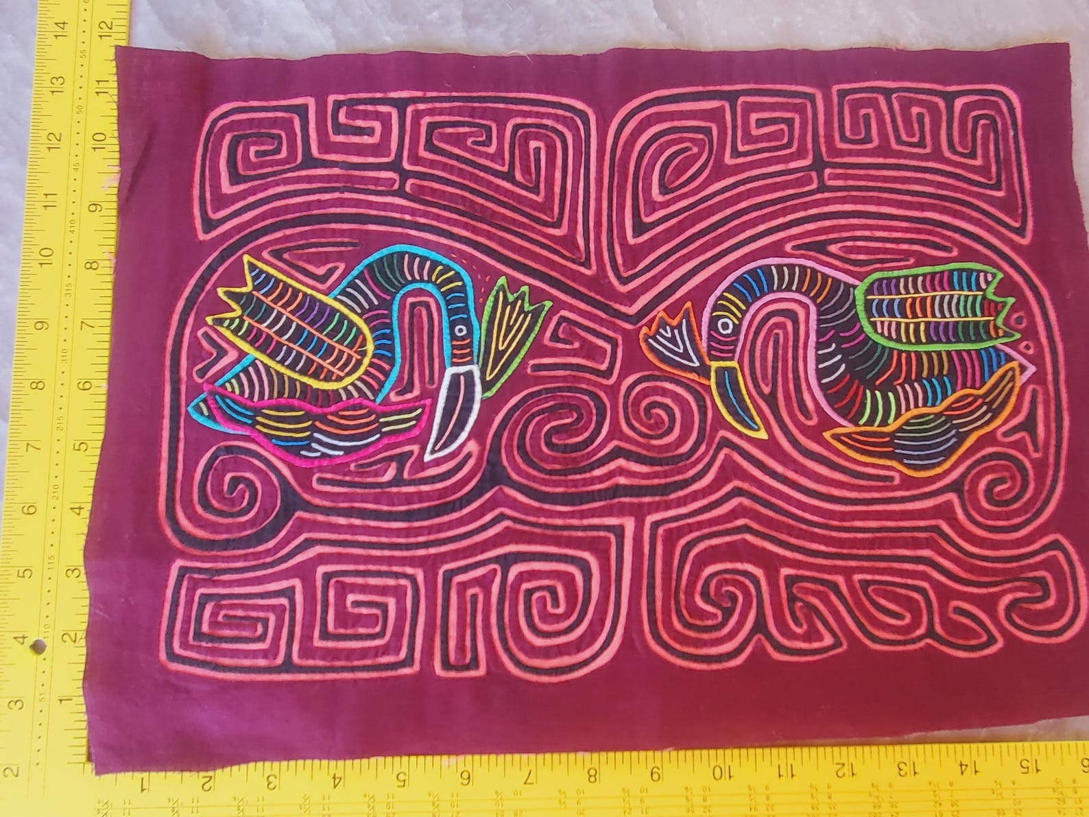 2100 3244 Mola Wall Hanging Original Unique One of a Kind Authentic ...