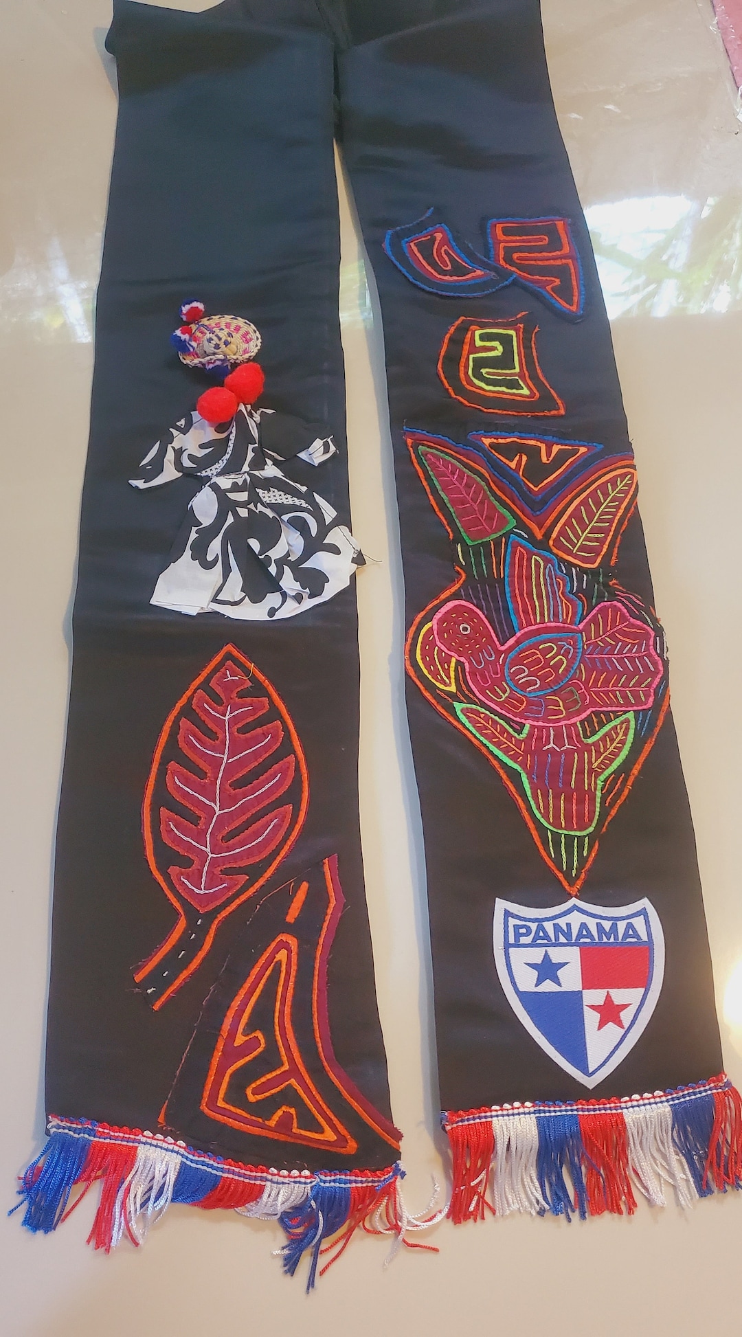 Graduation Stole Mola Handmade Panama Flag 9003 - Etsy