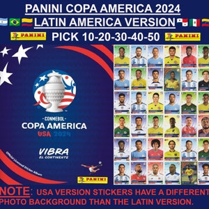 Copa America Stickers Pick Any Latin Version Panini 2024 10/20 Read ...