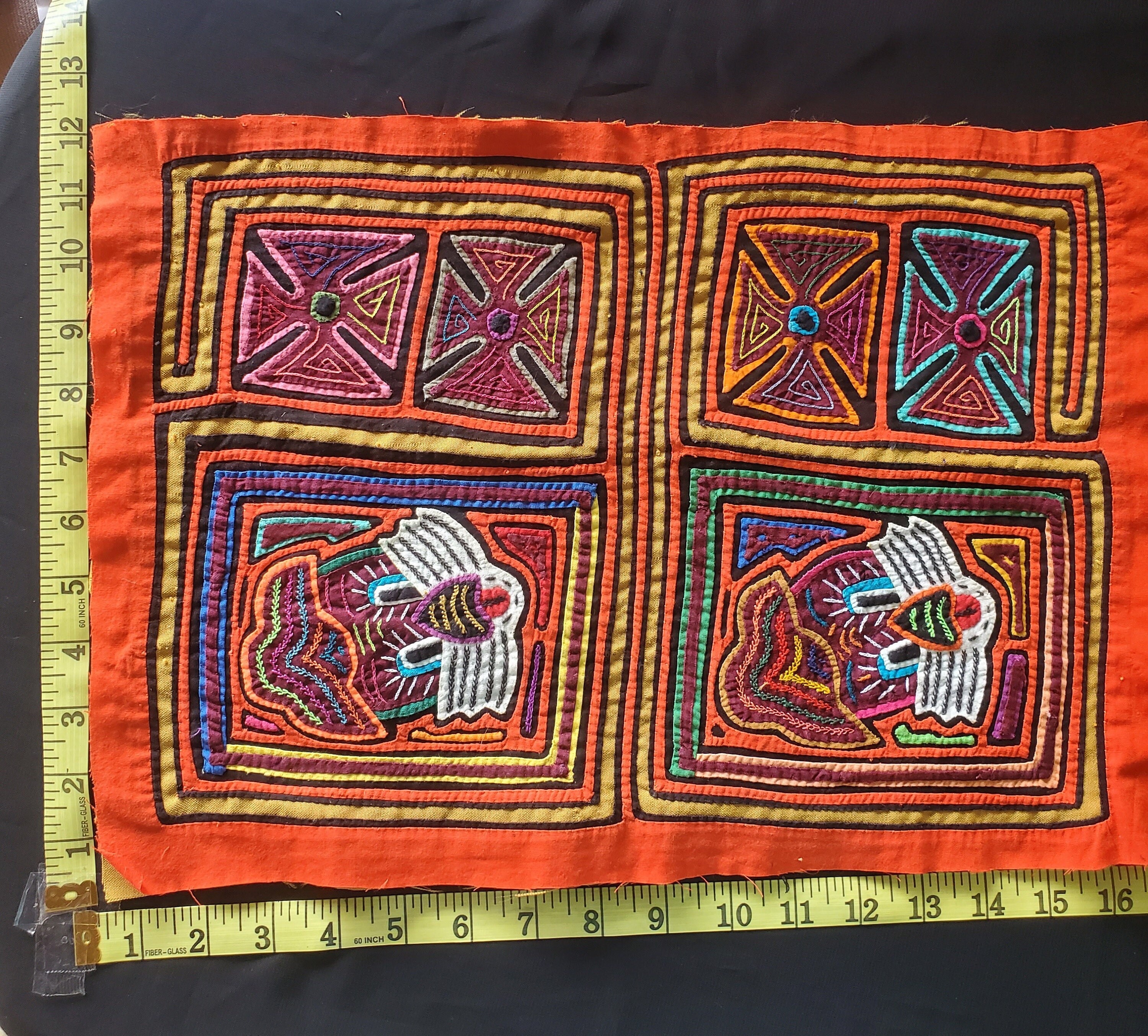 1700 5569 Mola Unframed Panel Imported From Panama Nice Handmade Work ...