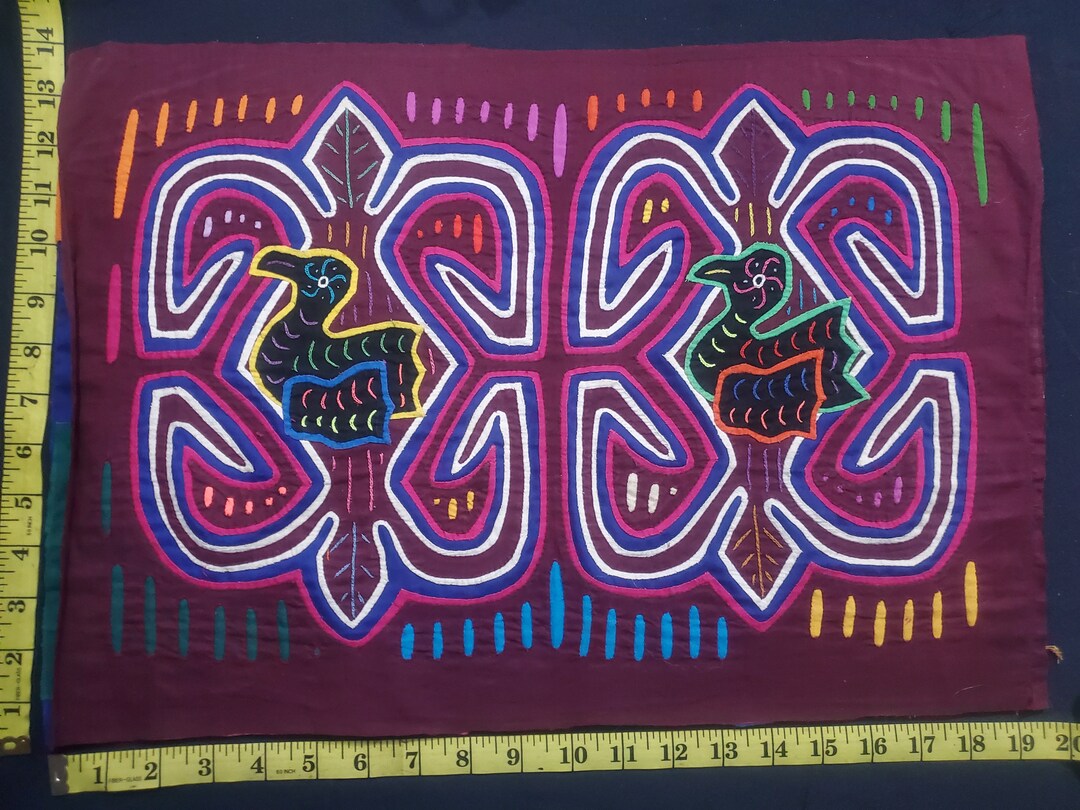 1400 7898 Animal Pattern Kuna Mola Guna Yala Authentic Original ...