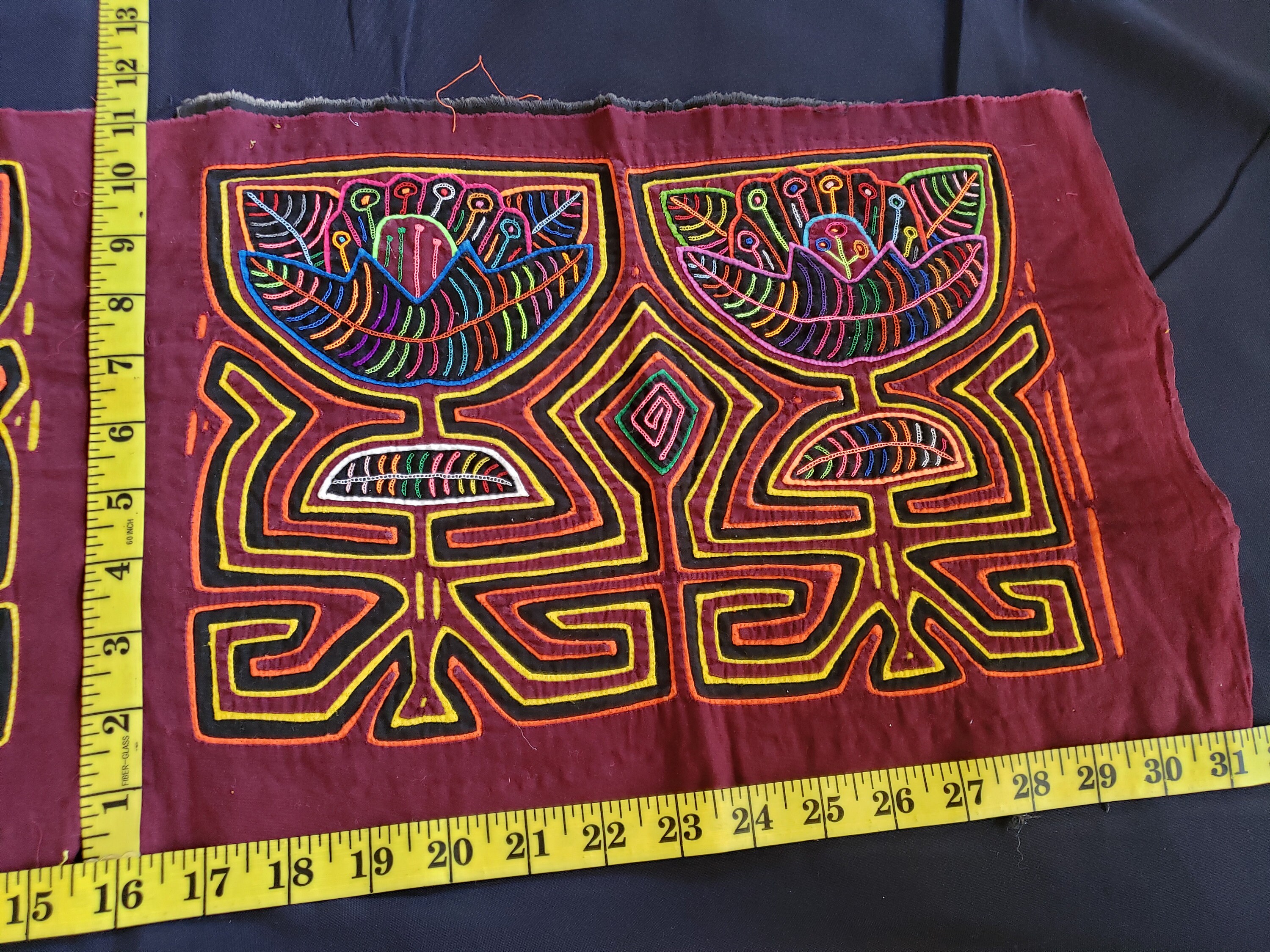 Mola vintage único único único de un tipo de panel sin | Etsy