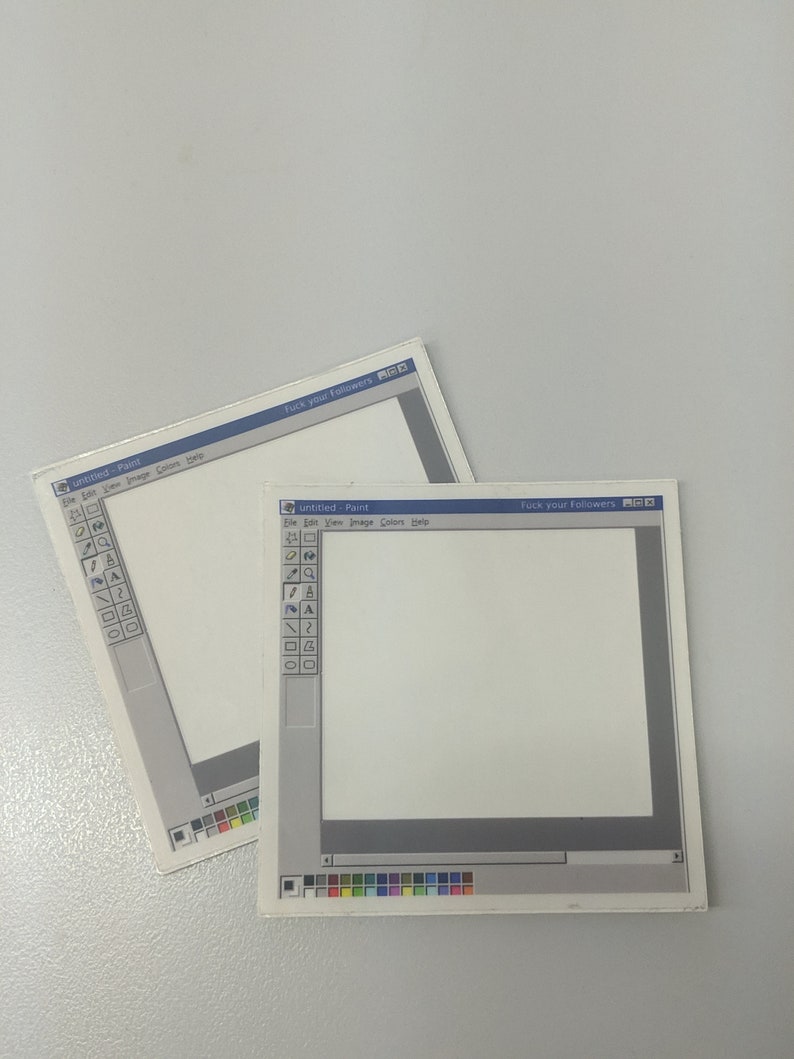 MS Paint Template Sticker Windows Decal Vinyl - Etsy Australia