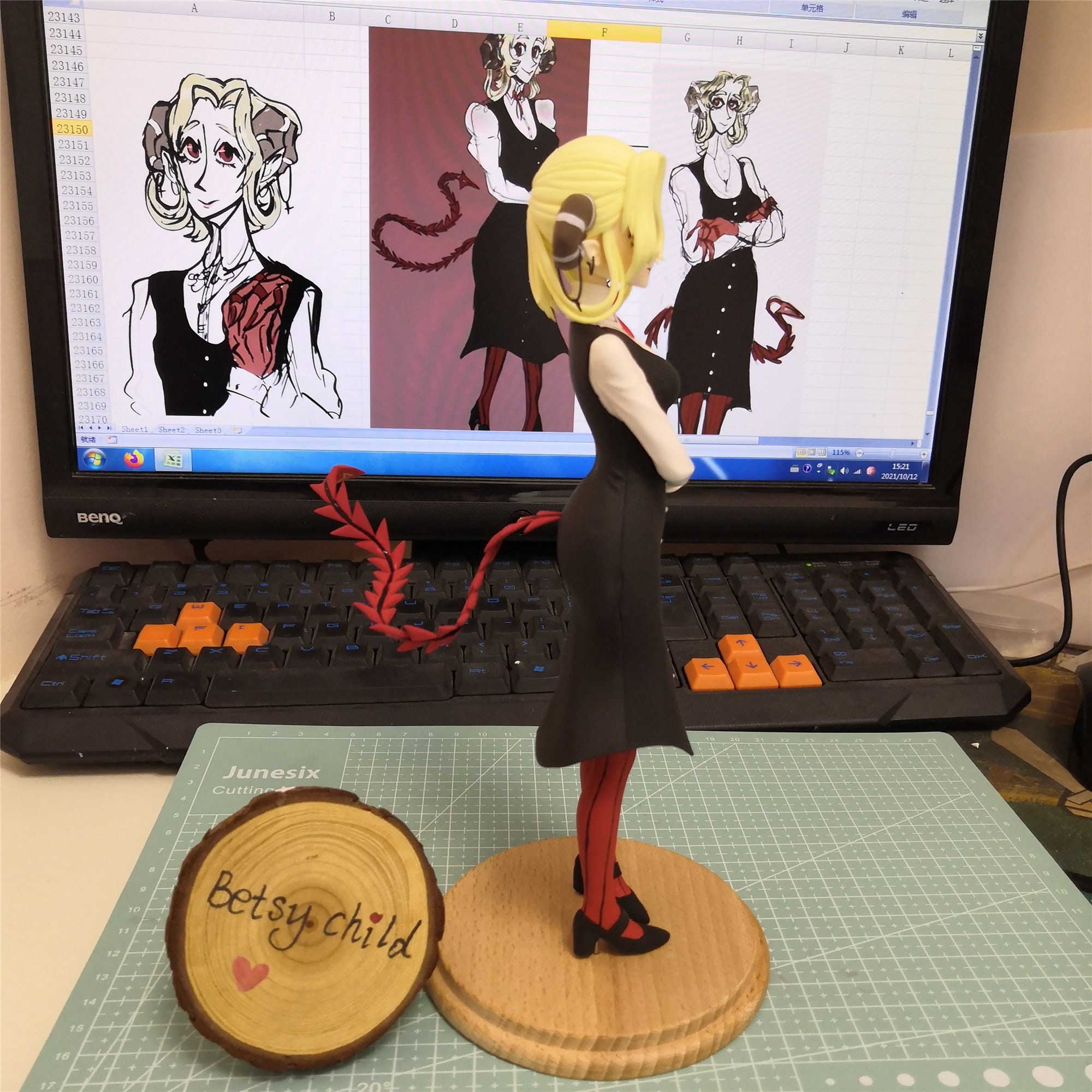 100% Handmade Custom Characters Polymer Clay Comic Figurine | Etsy