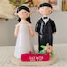 Handmade Wedding Stone Clay Figures, Handmade Personalized Wedding ...