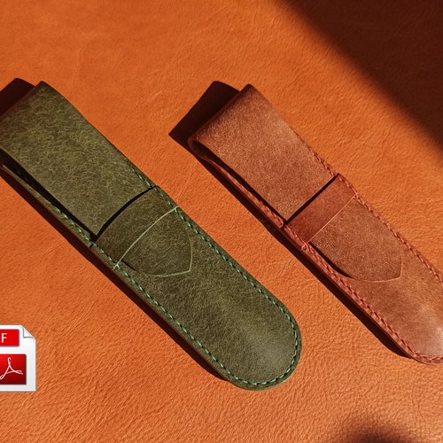 Leather Pen Case Patternsvideo Tutorial | Etsy