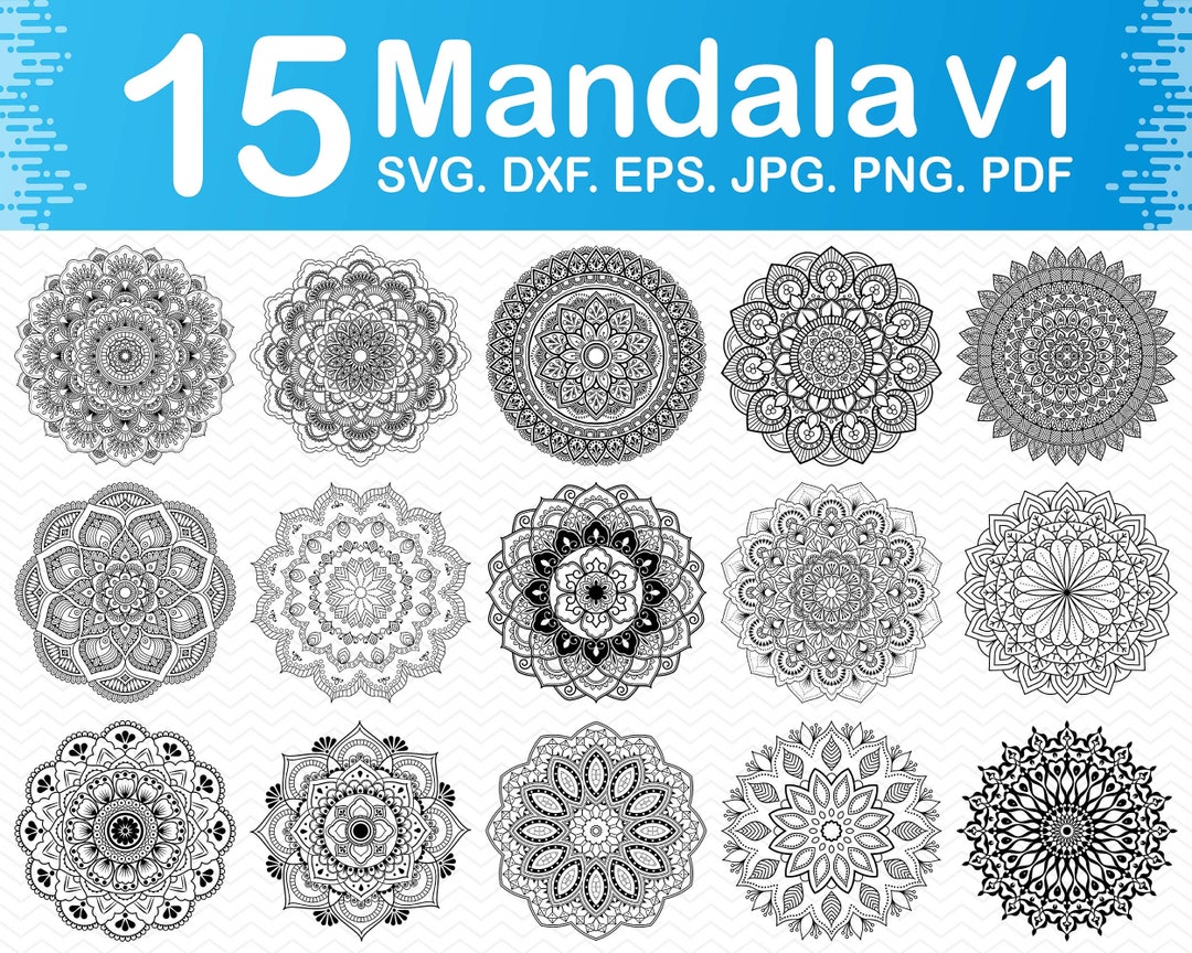 Mandala Svg, Mandala Dxf Files, Svg Files for Mandala, Svg Design ...