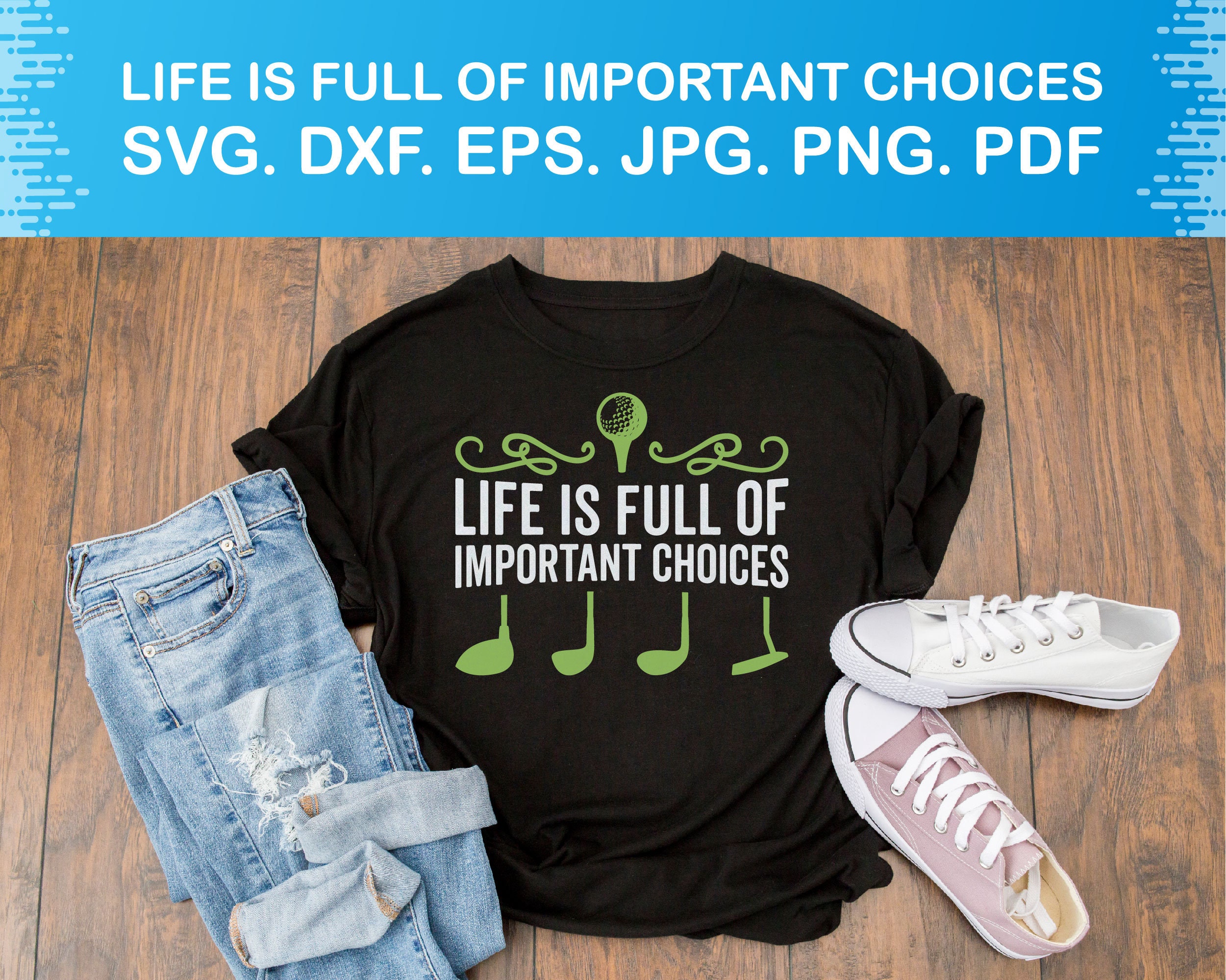 Life is Full of Important Choices Svg Golf Svg Golfer Svg | Etsy
