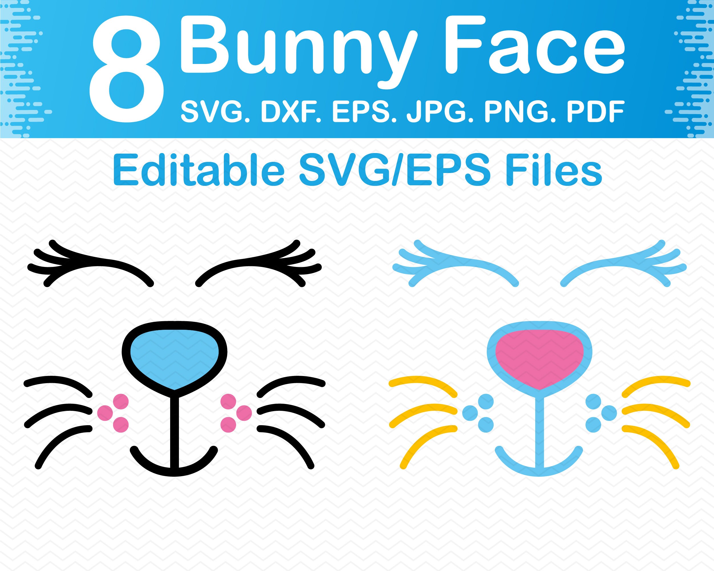Bunny Svg Bunny Face Svg SVG Easter Bunny Svg Bunny Rabbit - Etsy