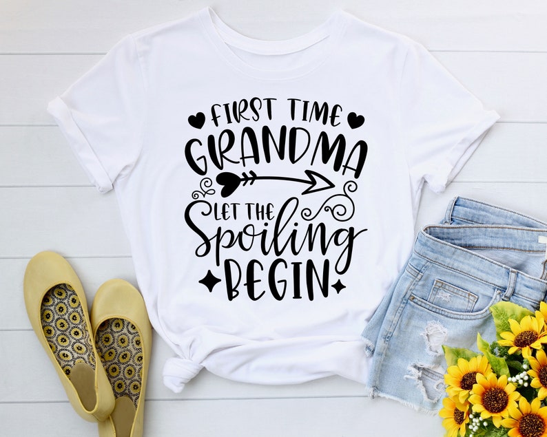 First Time Grandma Let the Spoiling Begin Svg Grandma Svg - Etsy