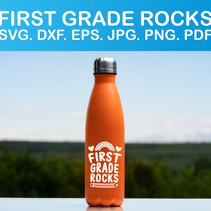 First Grade Rocks Svg, Back to School Svg, Teacher Svg School Svg ...