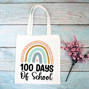 100 Days of School Svg, Boho Rainbow Svg, 100 Days of School Png ...