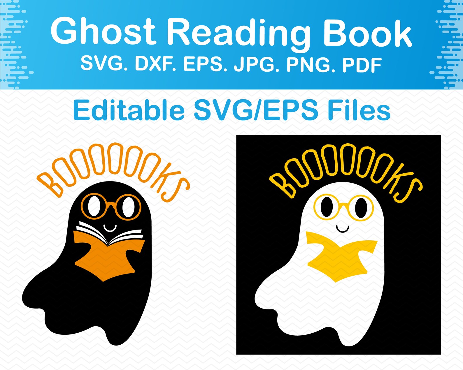 Ghost Reading Book Svg Ghost Svg Halloween Svg Halloween - Etsy