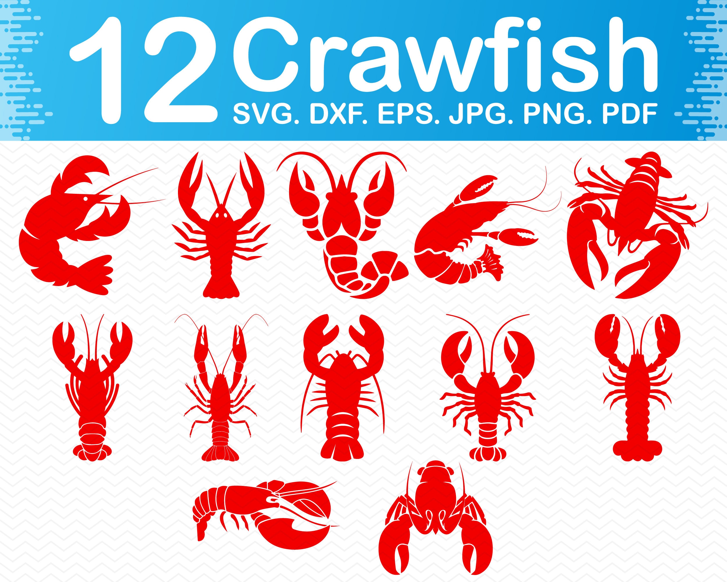 Dancing Crawfish Clip Art