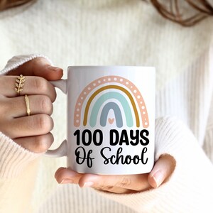 100 Days of School Svg, Boho Rainbow Svg, 100 Days of School Png ...