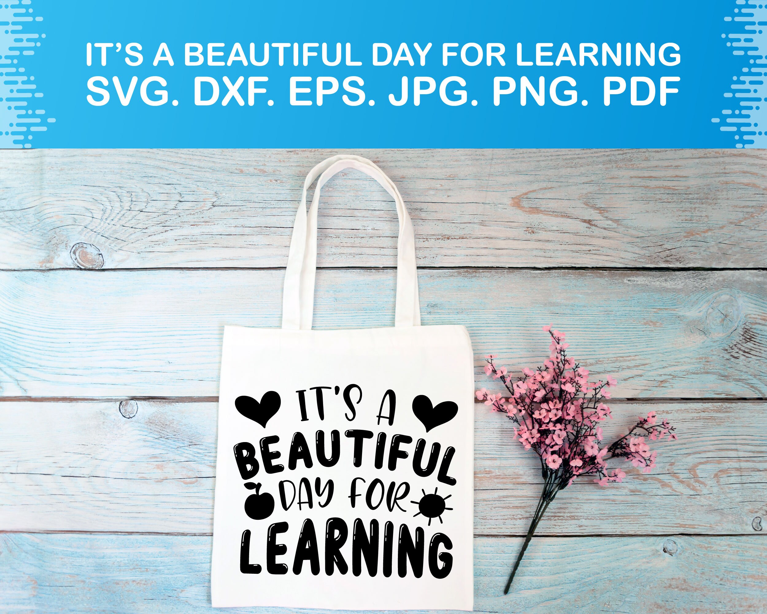 Its A Beautiful Day for Learning Svg Teacher Svg School - Etsy