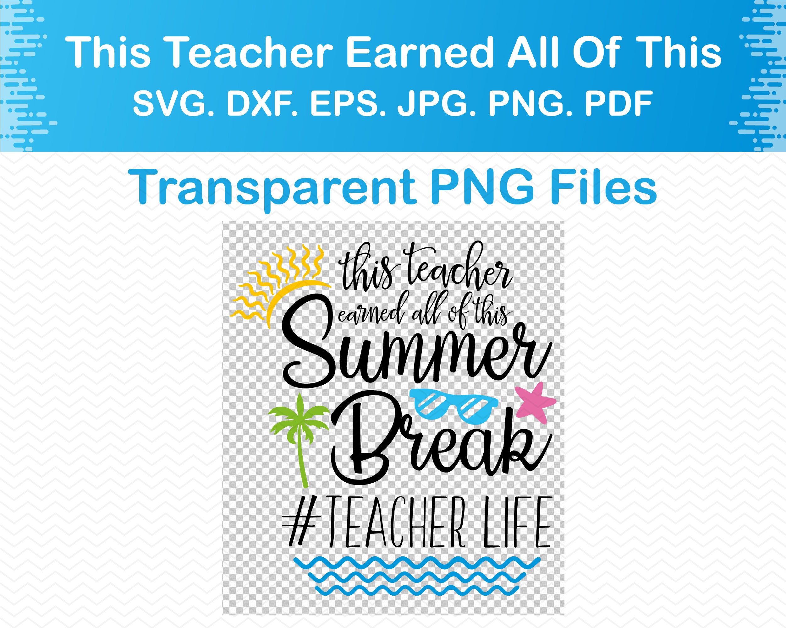 This Teacher Earned All of This Summer Break Svg Teacher Svg | Etsy