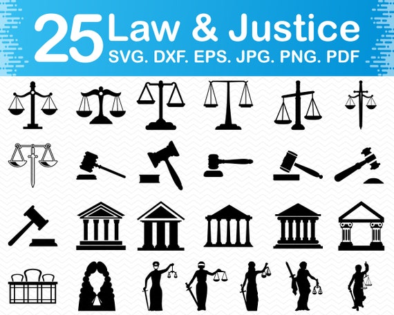 Justice Svg Law svg Gavel svg Judge svg Lawyer svg files | Etsy