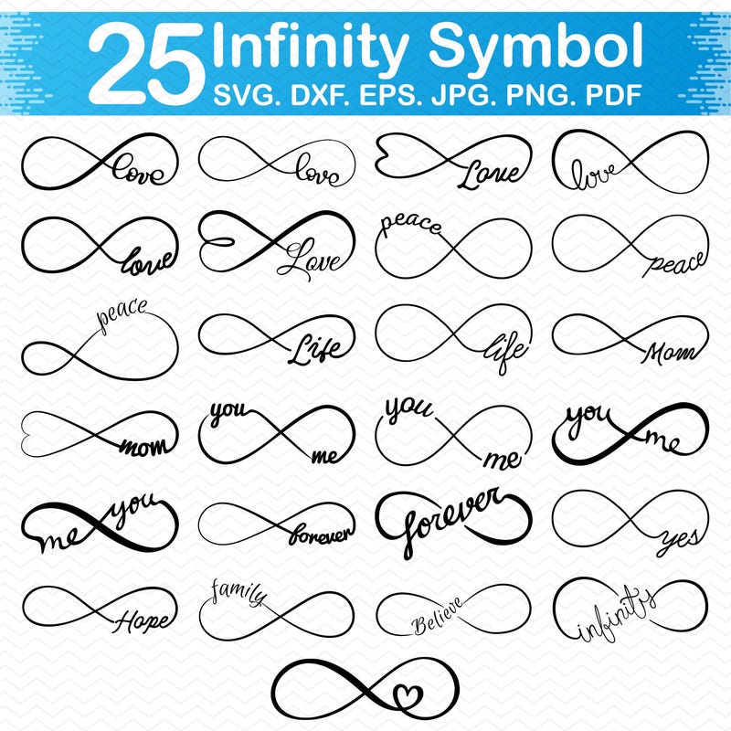 Infinity Symbol Svg - Etsy