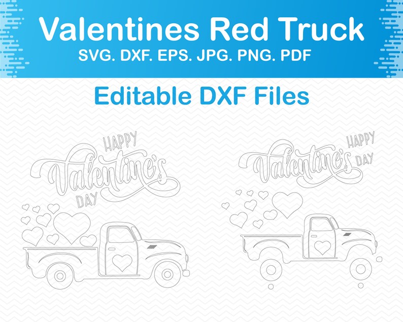 Plain Valentine Truck Svg Svg Valentines Day Svg Files for - Etsy