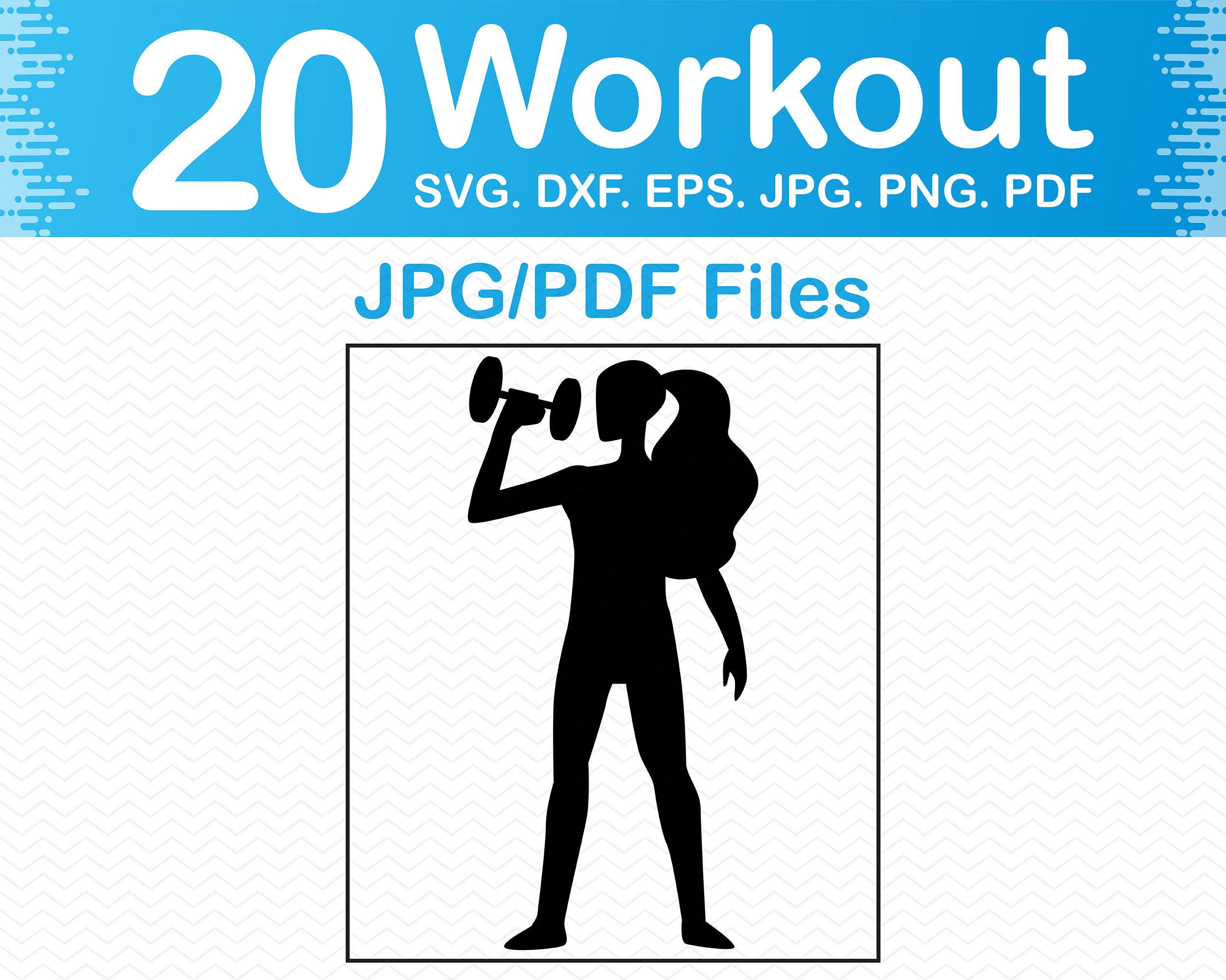 Workout Svg Gym Svg Fitness Svg Files for Cricut Silhouette - Etsy