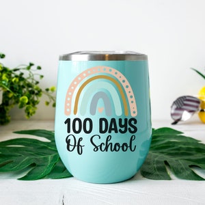100 Days of School Svg, Boho Rainbow Svg, 100 Days of School Png ...