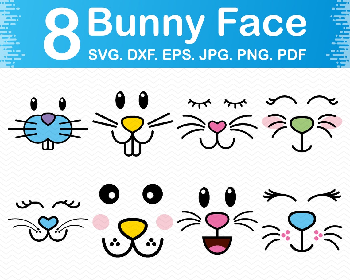 Bunny Svg Bunny Face Svg SVG Easter Bunny Svg Bunny Rabbit - Etsy