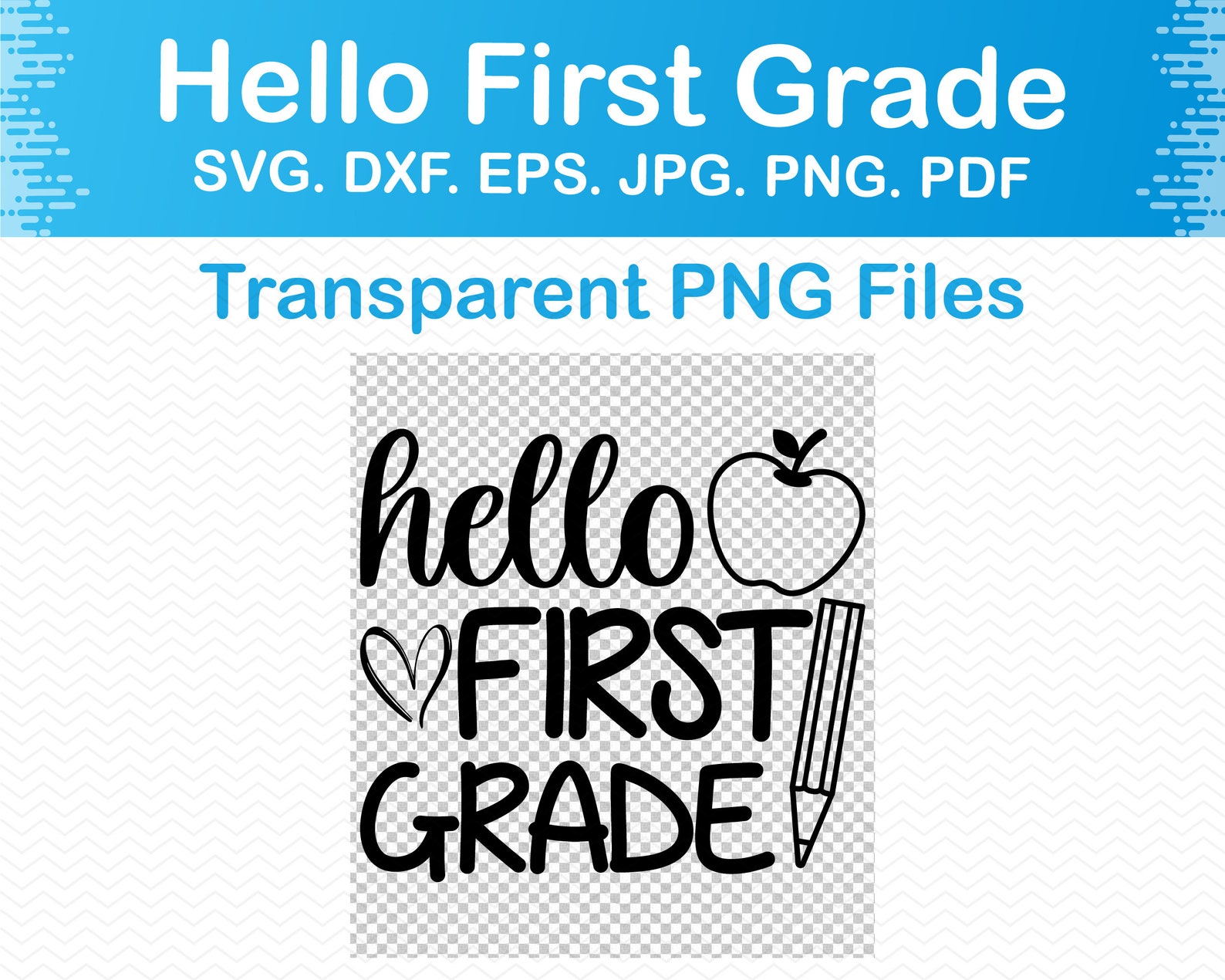 Hello First Grade SVG First Grade Svg 1st Grade Svg Teacher - Etsy