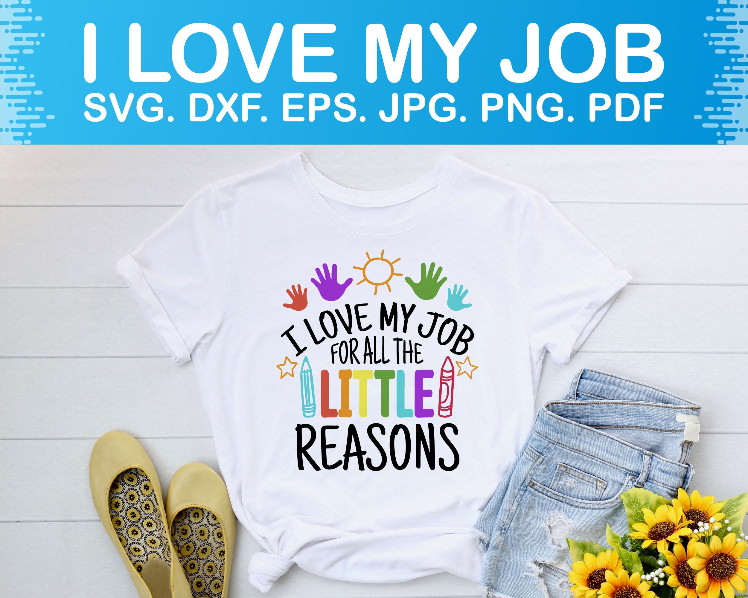 I Love My Job for All the Little Reasons Svg Teacher Svg - Etsy