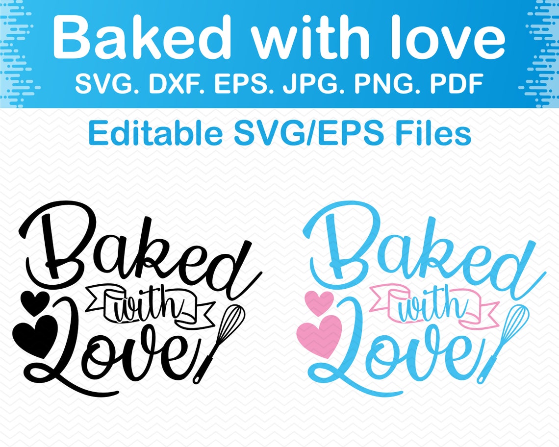 Baked With Love Svg Baking Svg Kitchen Svg Cooking Svg Pot - Etsy