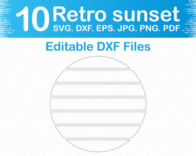 Retro Sunset Svg Retro Svg Sunshine Svg Sunrise Svg Summer - Etsy