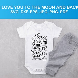 I Love You to the Moon and Back Svg, Valentines Day Svg, Valentine Svg ...