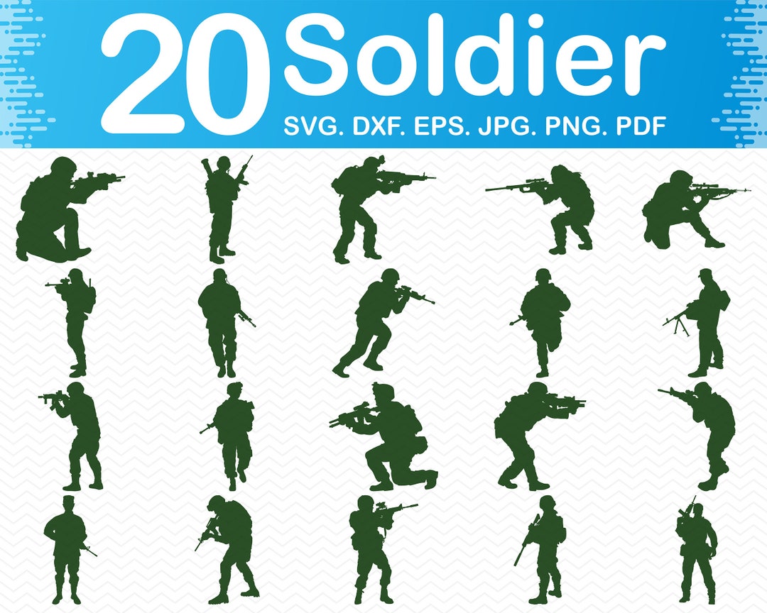 Soldier Svg, Military Svg Files for Cricut, Army Svg, Veteran Svg, Us ...