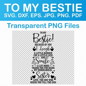 To My Bestie Svg, Best Friends Svg, Best Friend Svg, Friends Svg ...