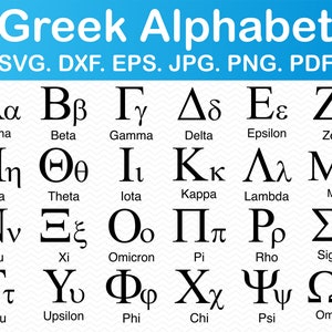 Greek Letters Svg, Greek Alphabet Svg, Greek Letter Svg Files for ...