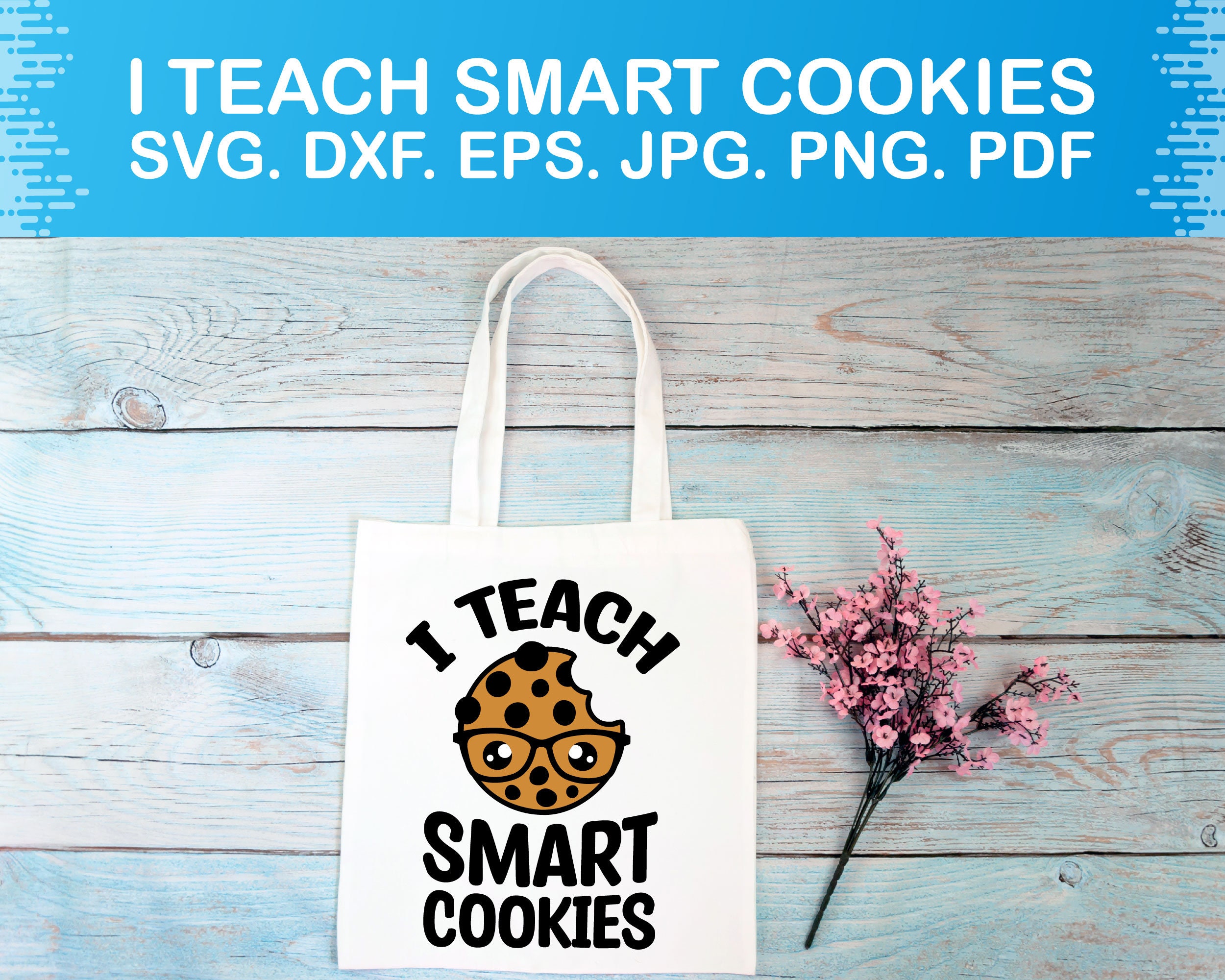 I Teach Smart Cookies Svg Teacher Svg Kindergarten Svg - Etsy