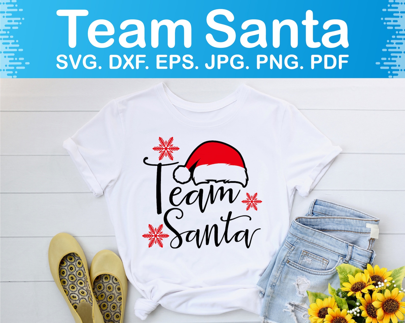 Team Santa Svg Funny Christmas Svg Christmas Shirt Svg | Etsy