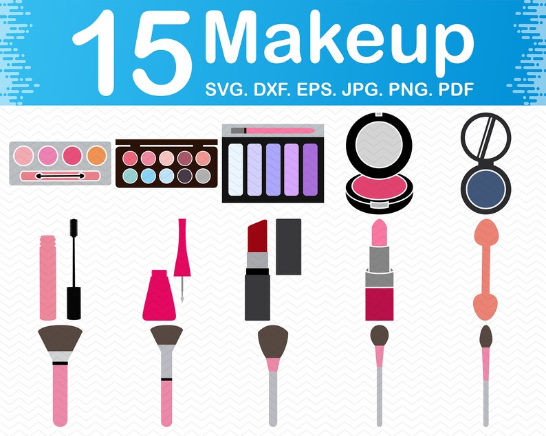 Makeup Svg Makeup Brushes Svg Makeup Clipart Svg Makeup - Etsy